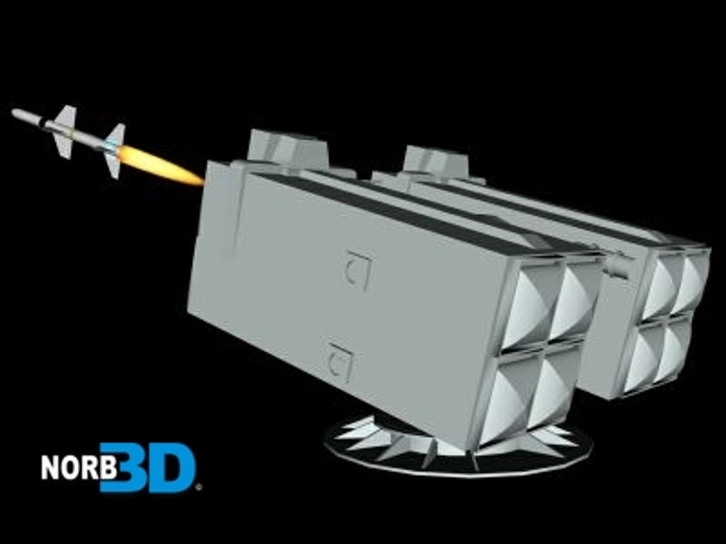 Missile Aspide 3d Max