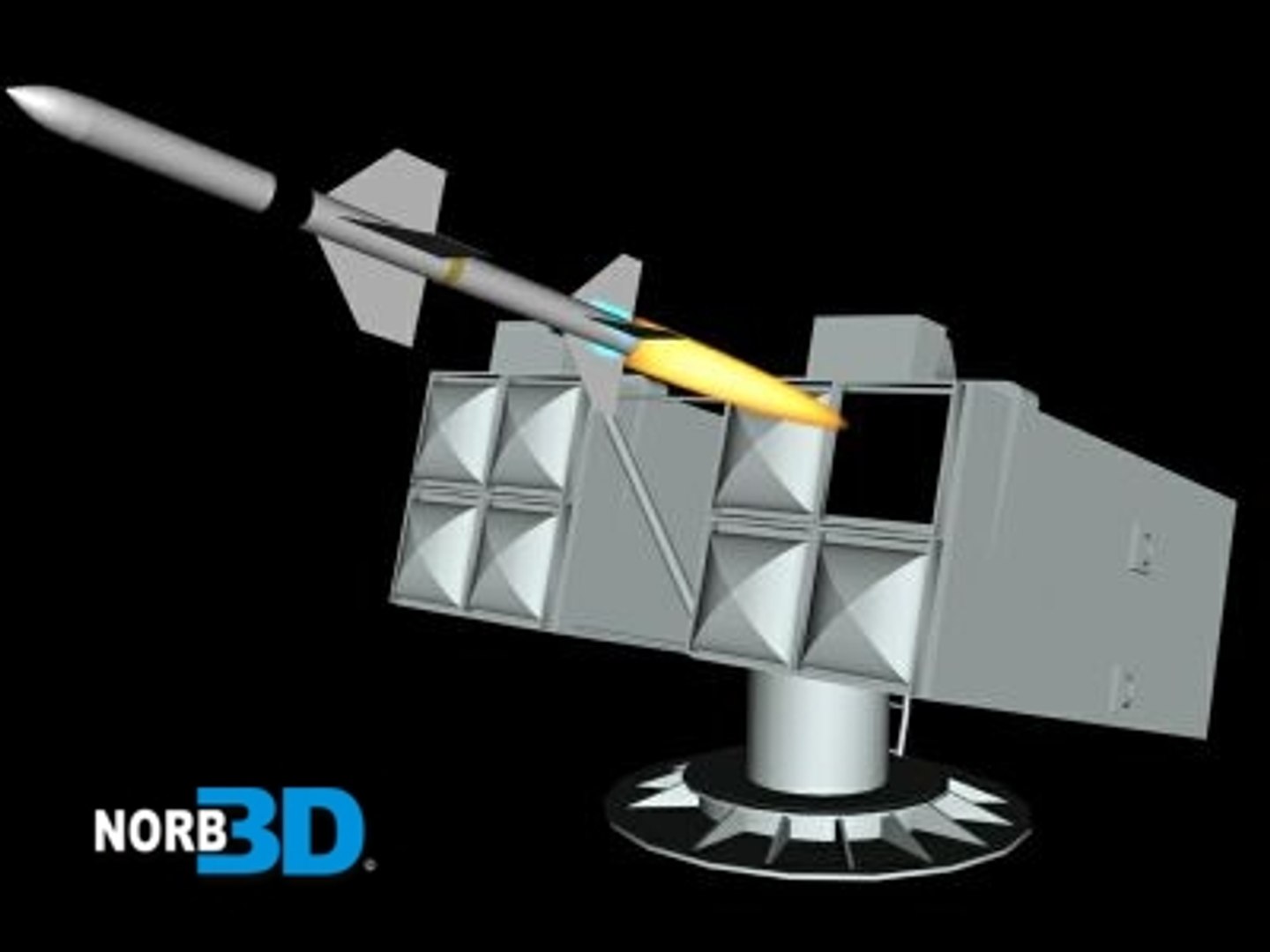 Missile Aspide 3d Max