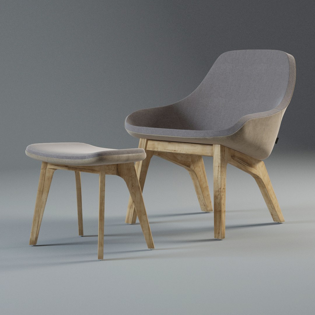 3ds morph lounge chair pouf