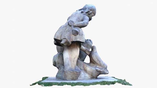 3D model Statue Children with bird Scan - TurboSquid 1811553