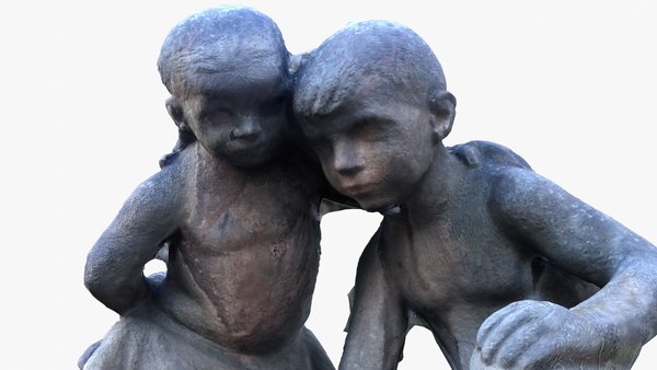3D model Statue Children with bird Scan - TurboSquid 1811553