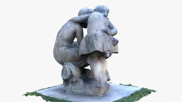3D model Statue Children with bird Scan - TurboSquid 1811553