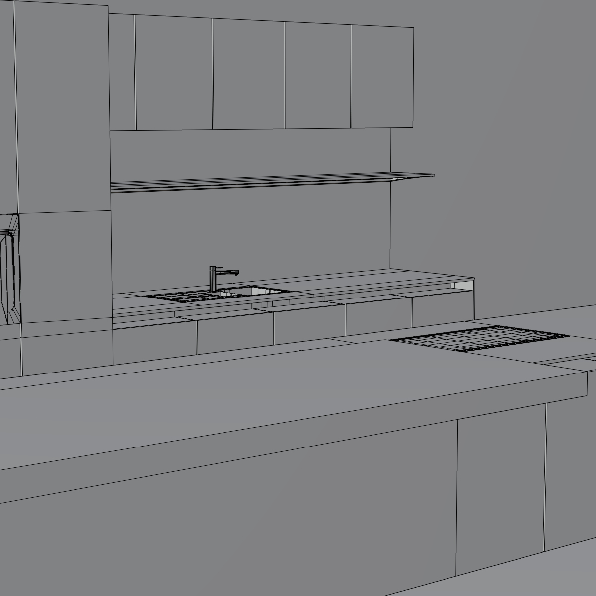 modelo 3d Conjunto de cocina moderna modelo 3d gratis - TurboSquid 2261206