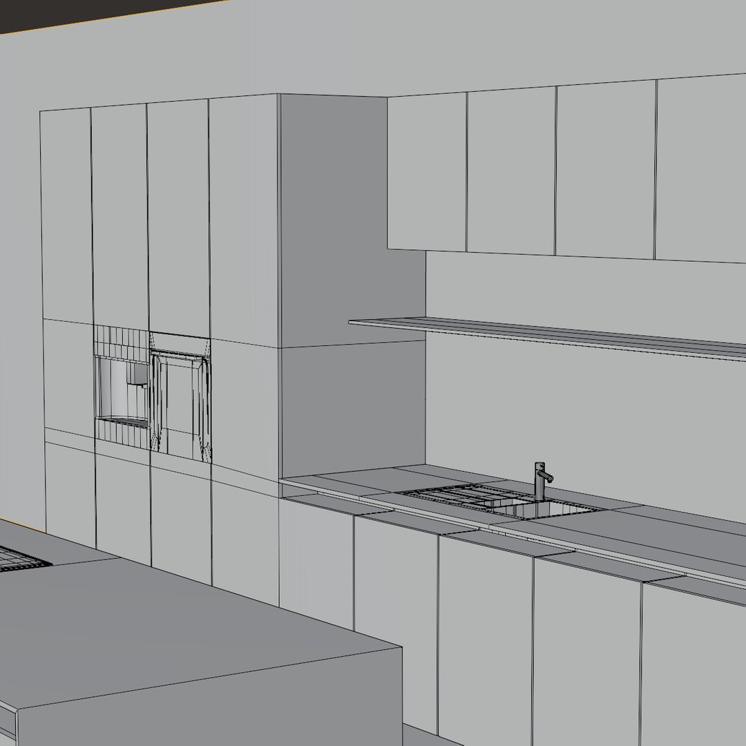 Free 3D Kitchen Modern Set 3D - TurboSquid 2261206
