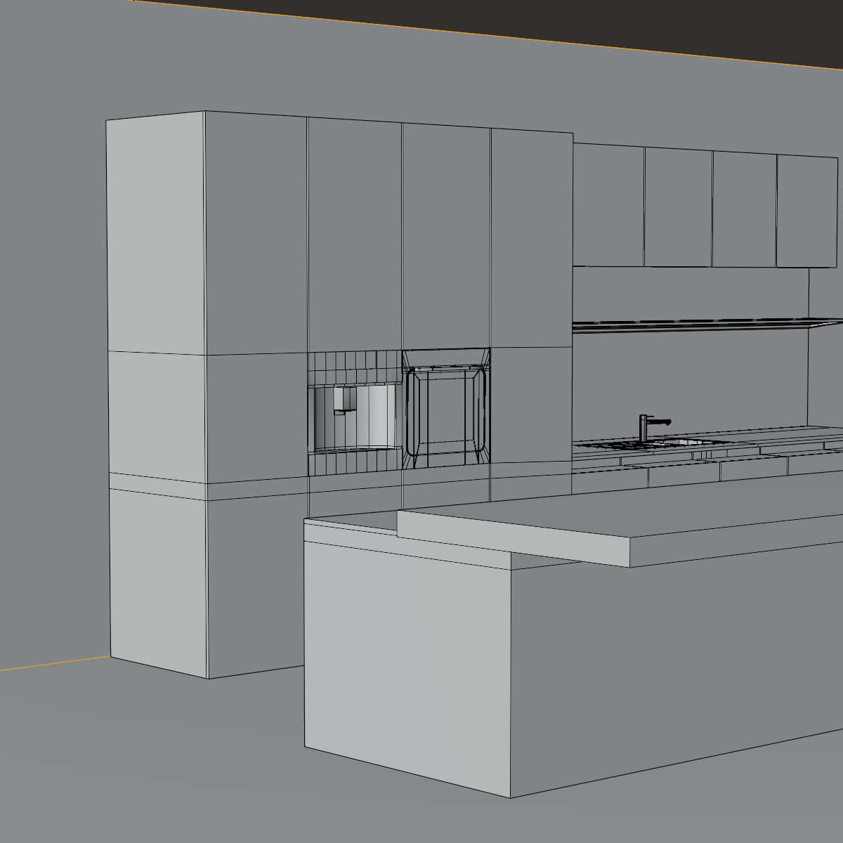 modelo 3d Conjunto de cocina moderna modelo 3d gratis - TurboSquid 2261206