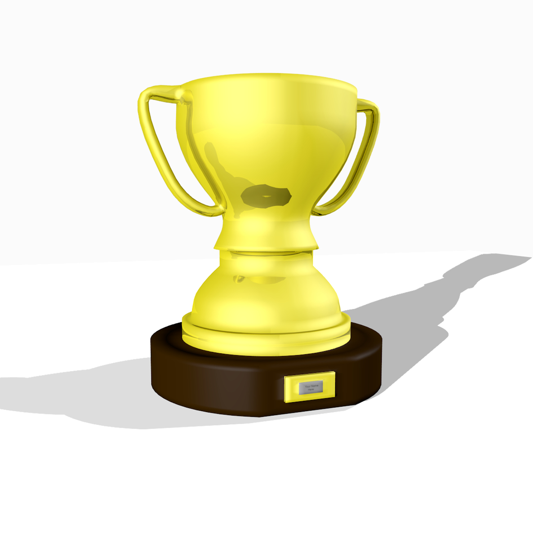 3d 1st Place Trophy Model