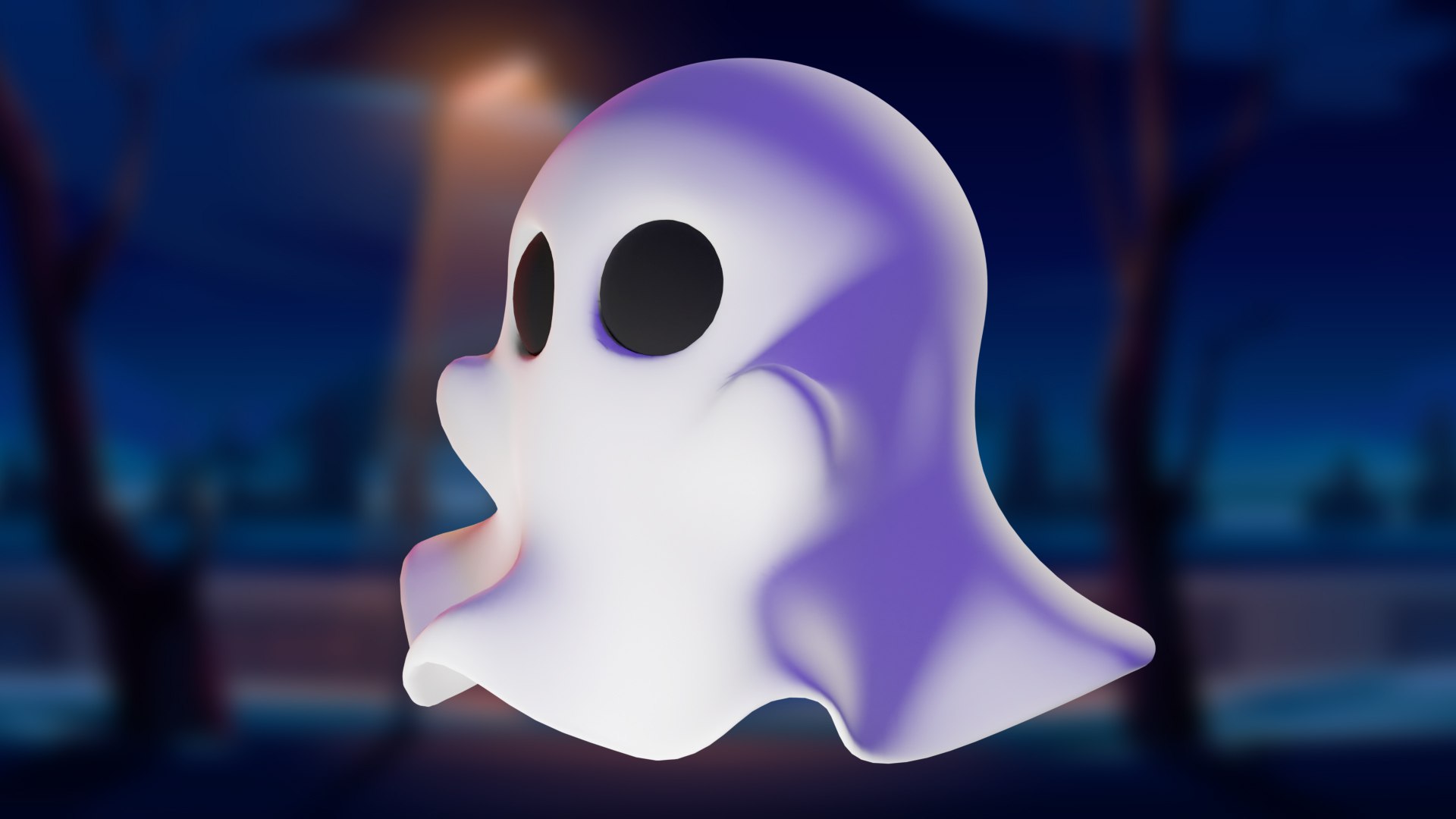 3D Ghost Chibi - TurboSquid 2126338