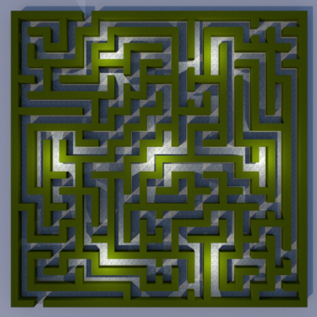 square hedge maze
