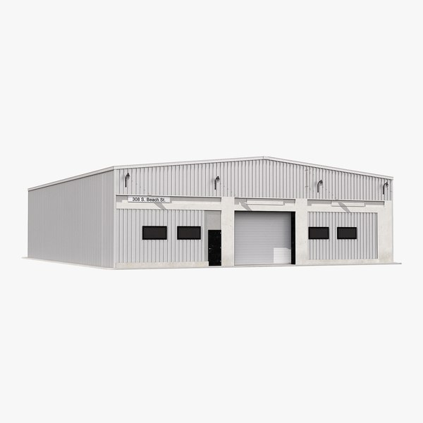 warehouse building 2 3d model