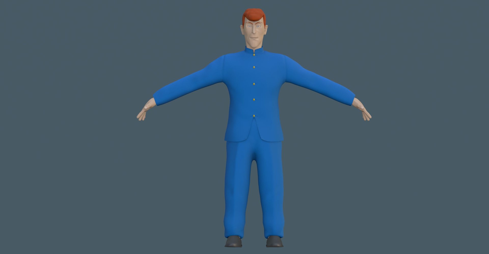 Kuwabara YuYu Hakusho Rigged 3D Model model - TurboSquid 2106388
