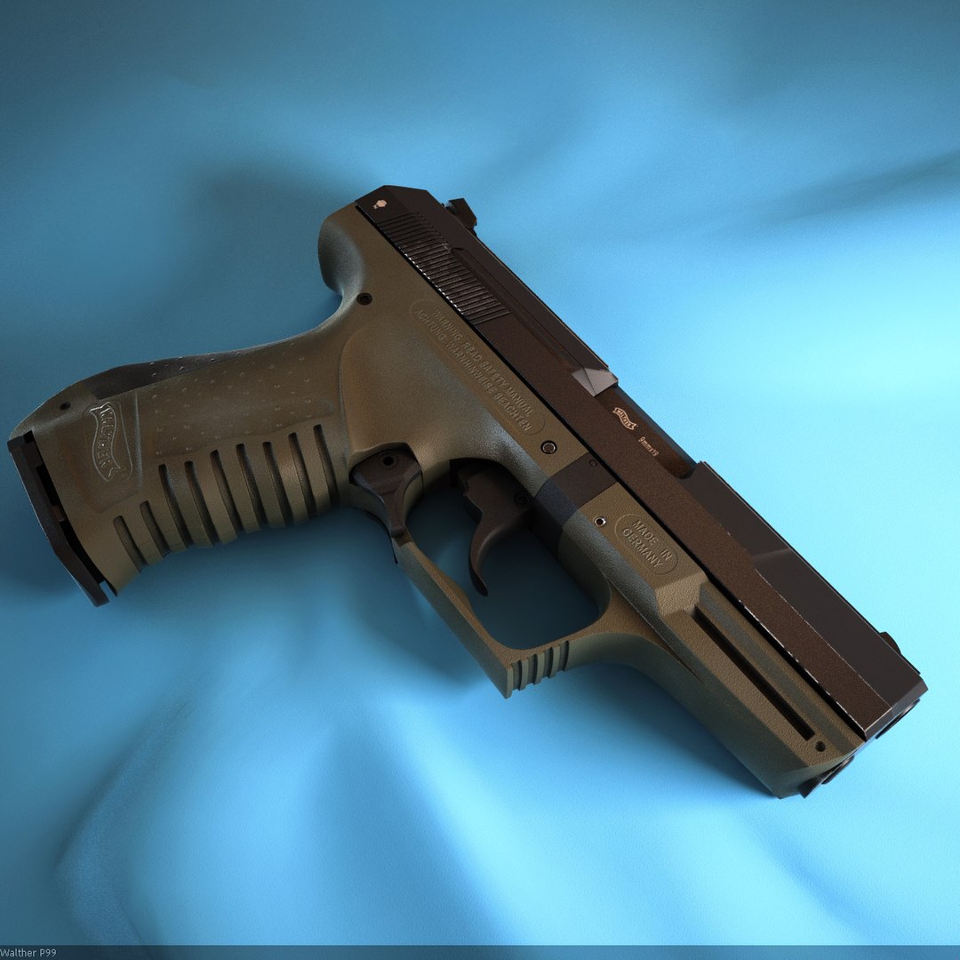 realistic walther p99 3d xsi
