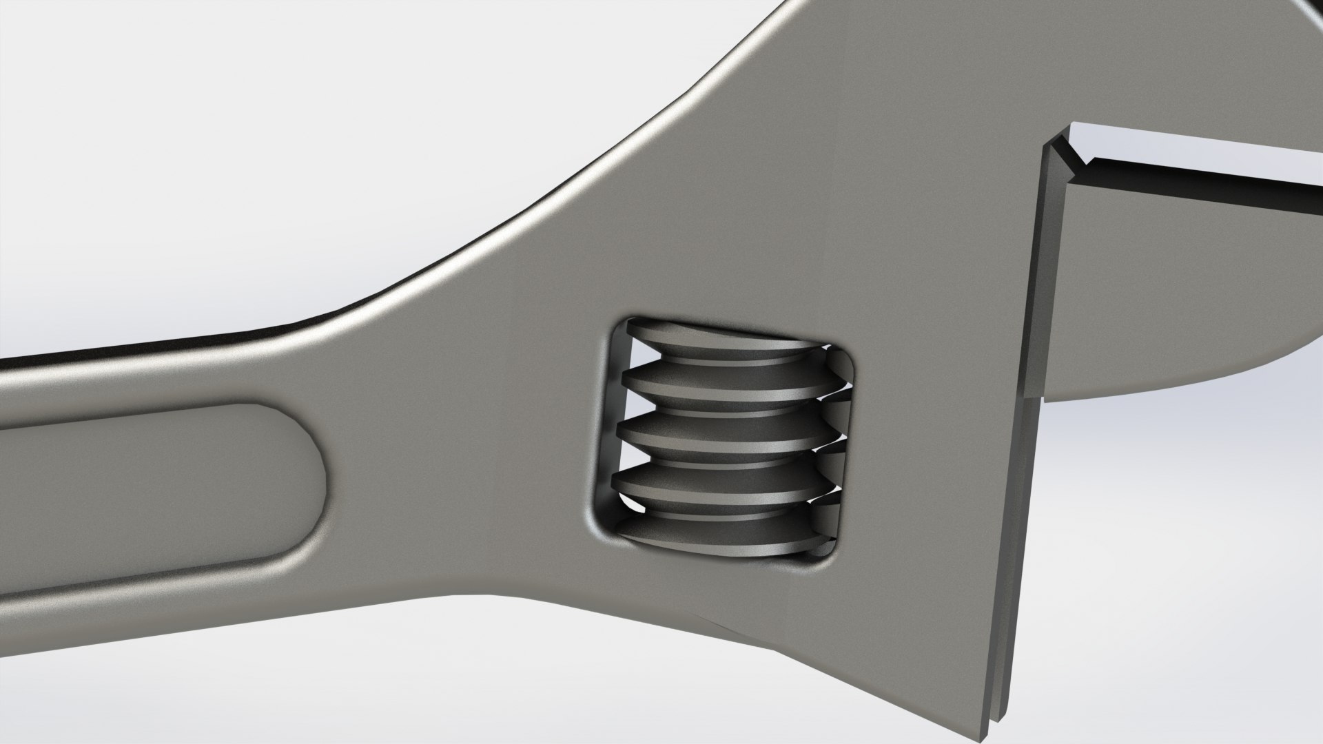 Adjustable spanner 3D model - TurboSquid 2182653