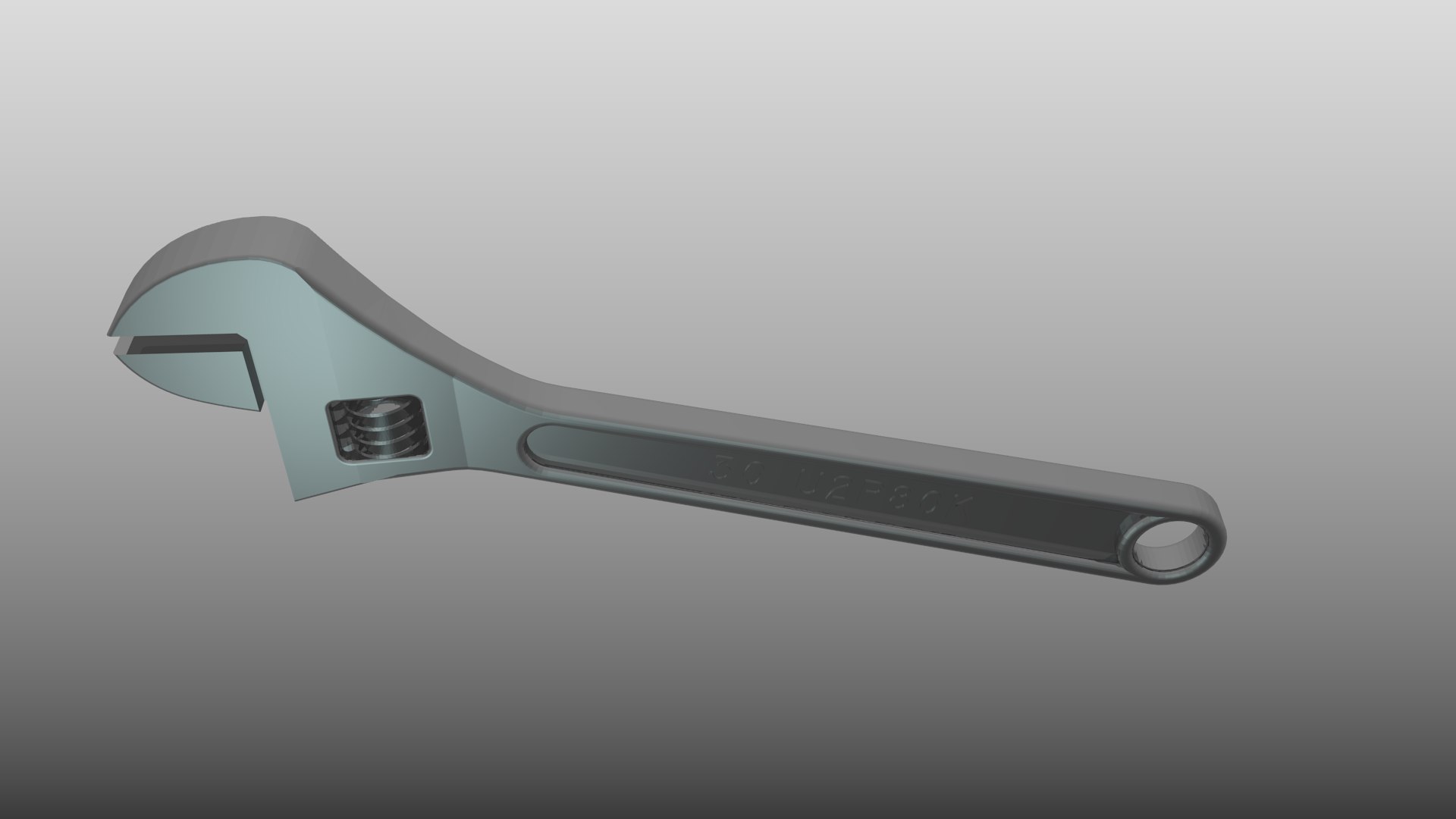 Adjustable Spanner 3D Model - TurboSquid 2182653