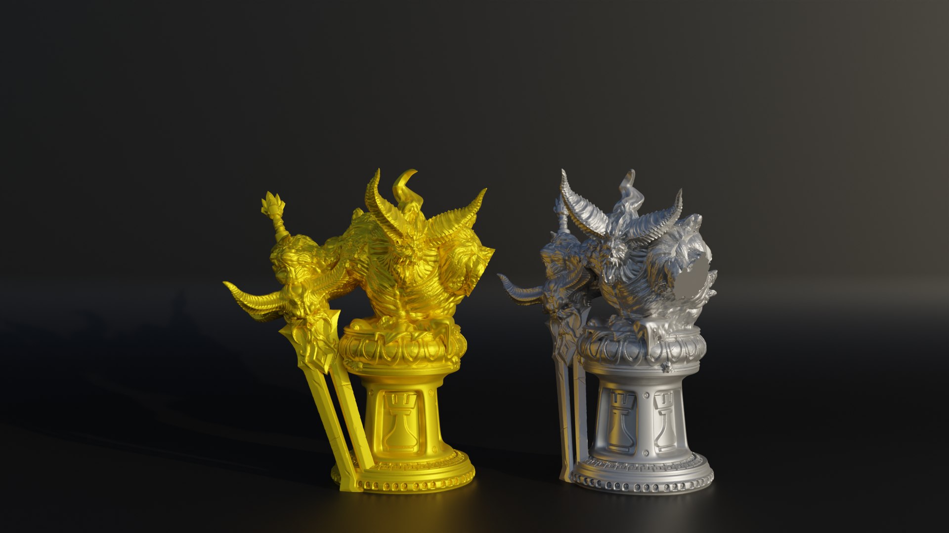 Troll Chess Set- Trolls Character Chess With 6 Different Model 3D Print ...