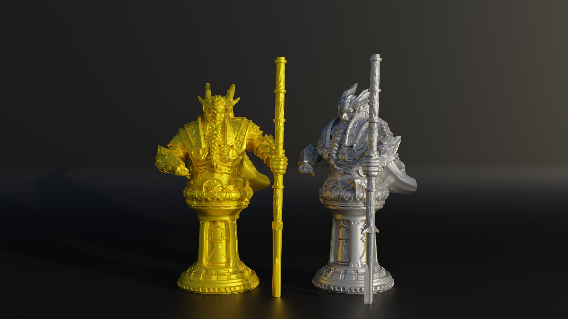 Troll Chess Set- Trolls Character Chess With 6 Different Model 3D Print ...