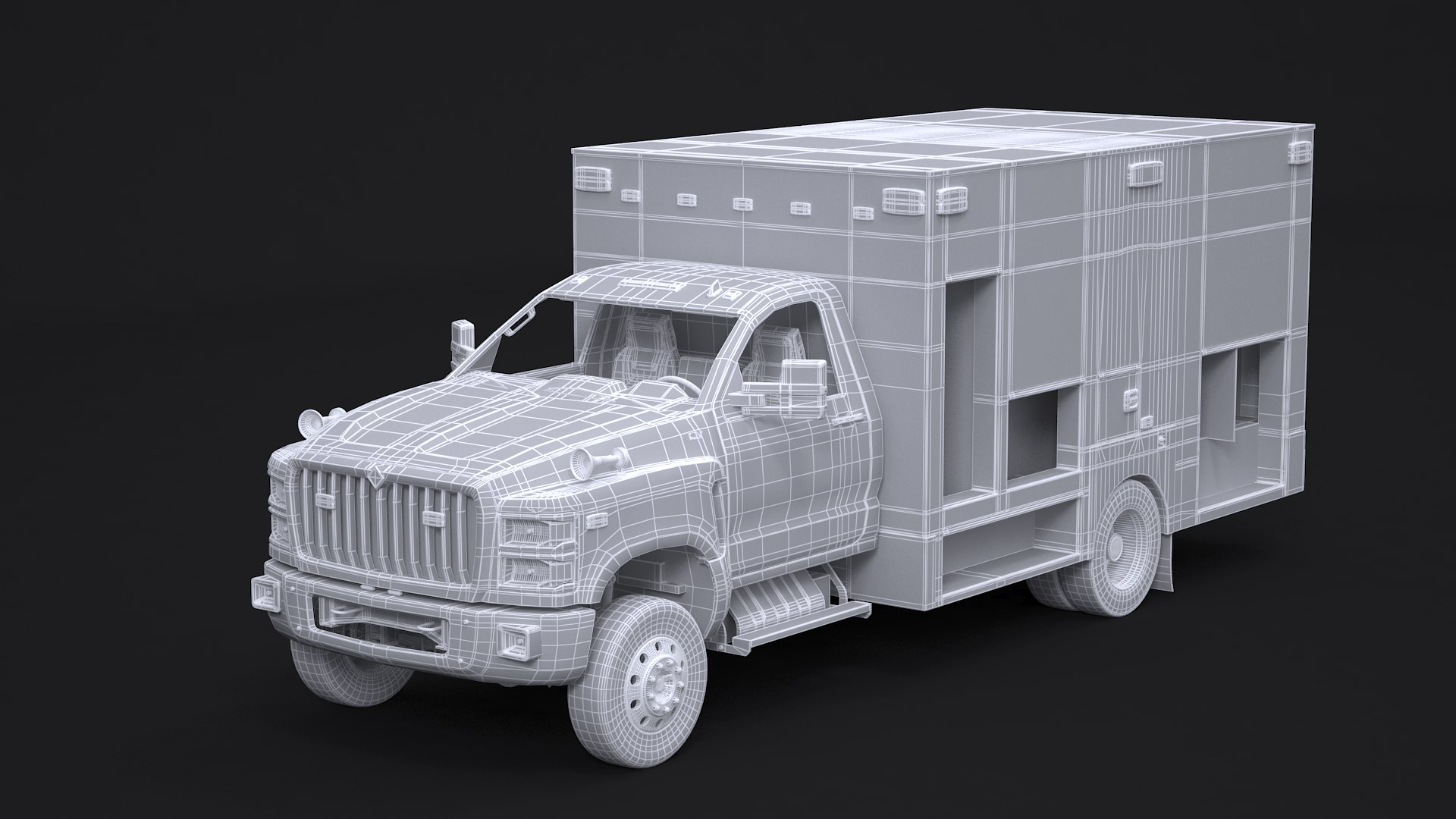 International cv ems ambulance 3D model - TurboSquid 1537218