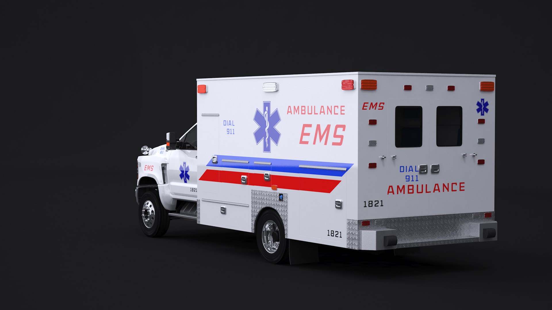 International Cv Ems Ambulance 3D Model - TurboSquid 1537218