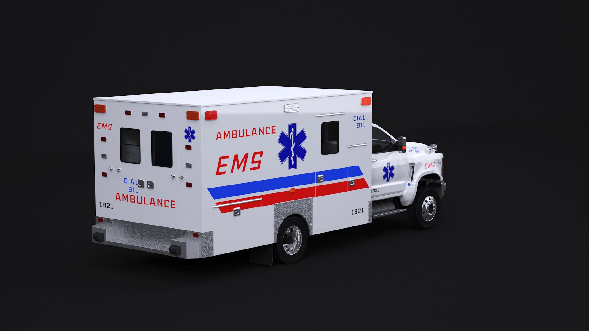 International Cv Ems Ambulance 3D Model - TurboSquid 1537218