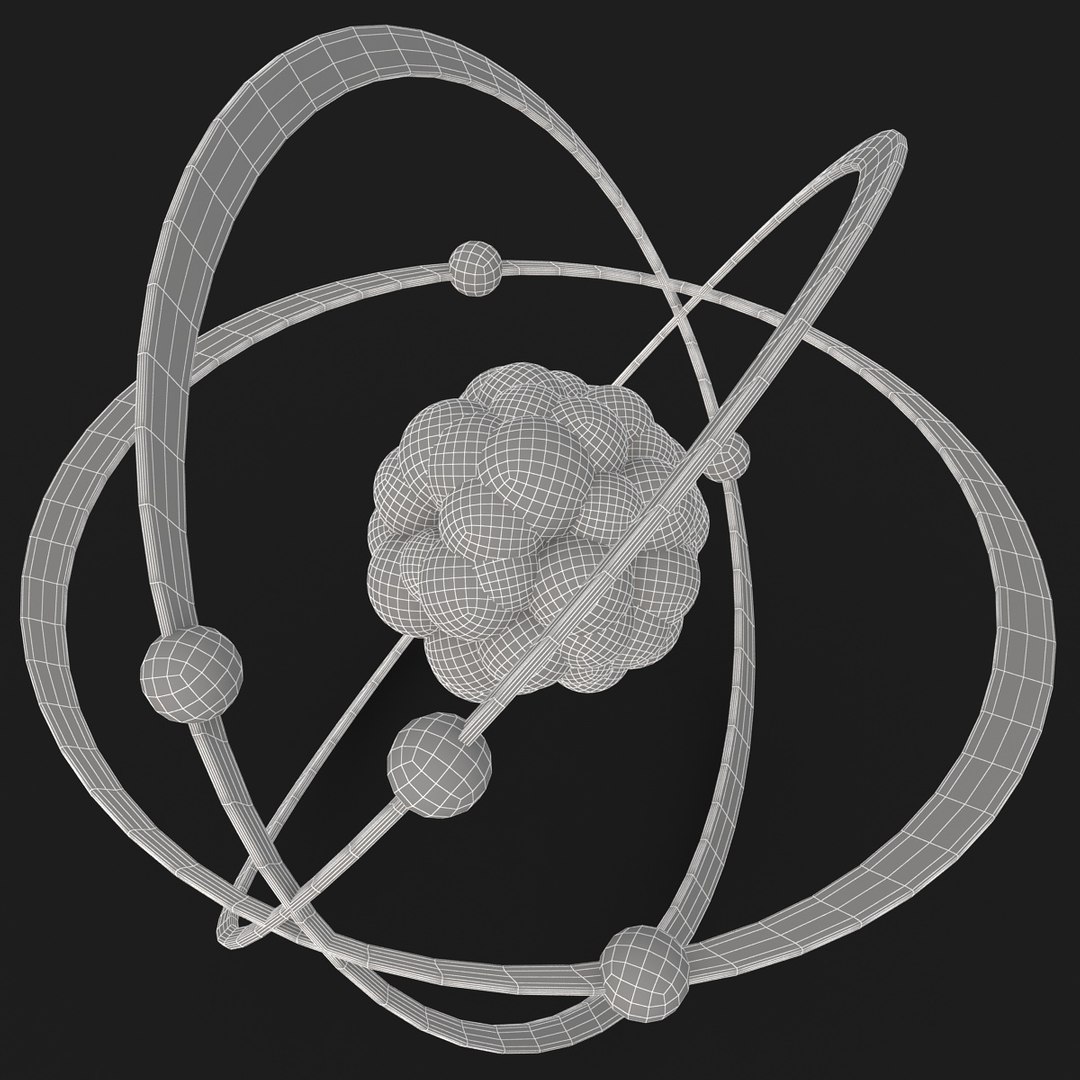 3d Model Atom 2