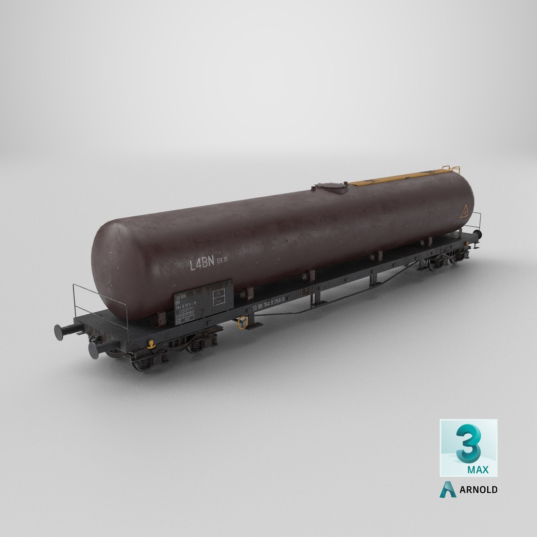 Used Nad Rusted Tanker Railcar 3D Model - TurboSquid 2246962
