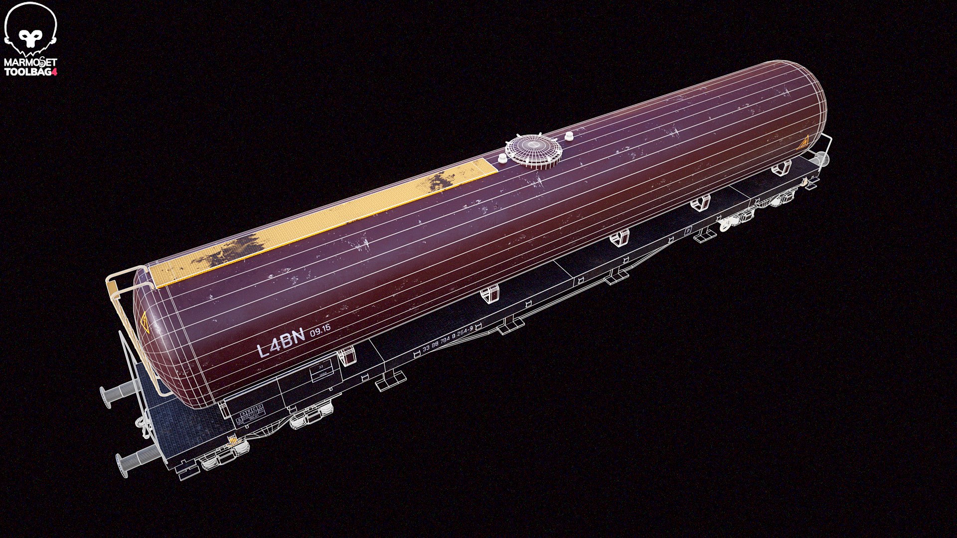 Used Nad Rusted Tanker Railcar 3D Model - TurboSquid 2246962