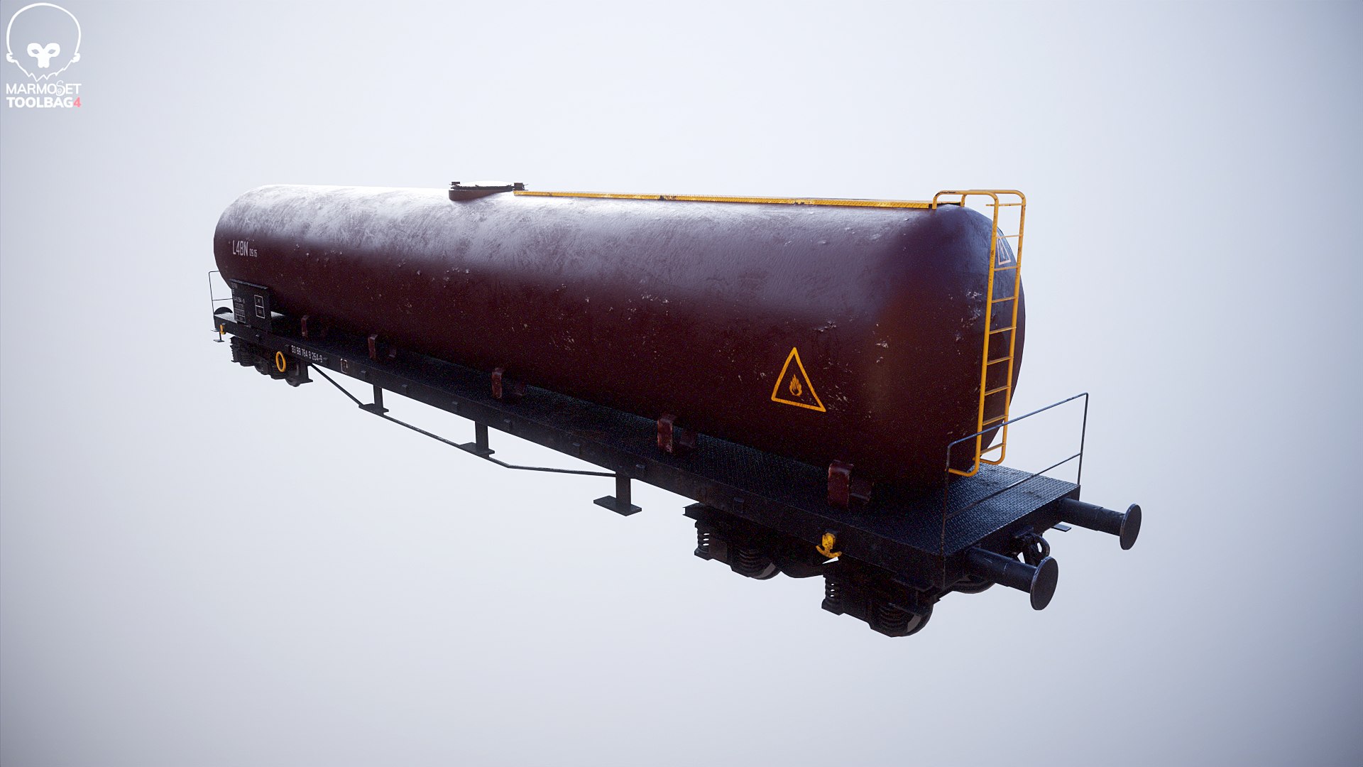 Used Nad Rusted Tanker Railcar 3D Model - TurboSquid 2246962