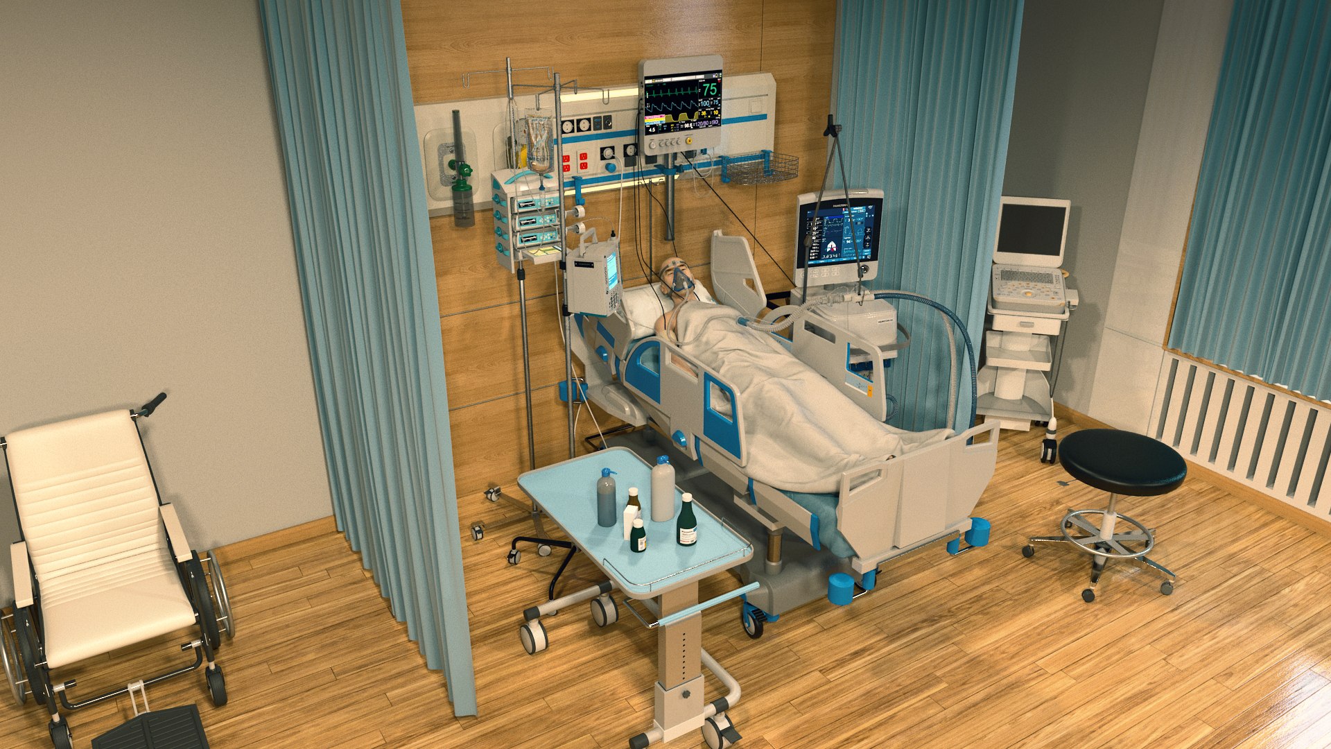 3D model ward private - TurboSquid 1674632