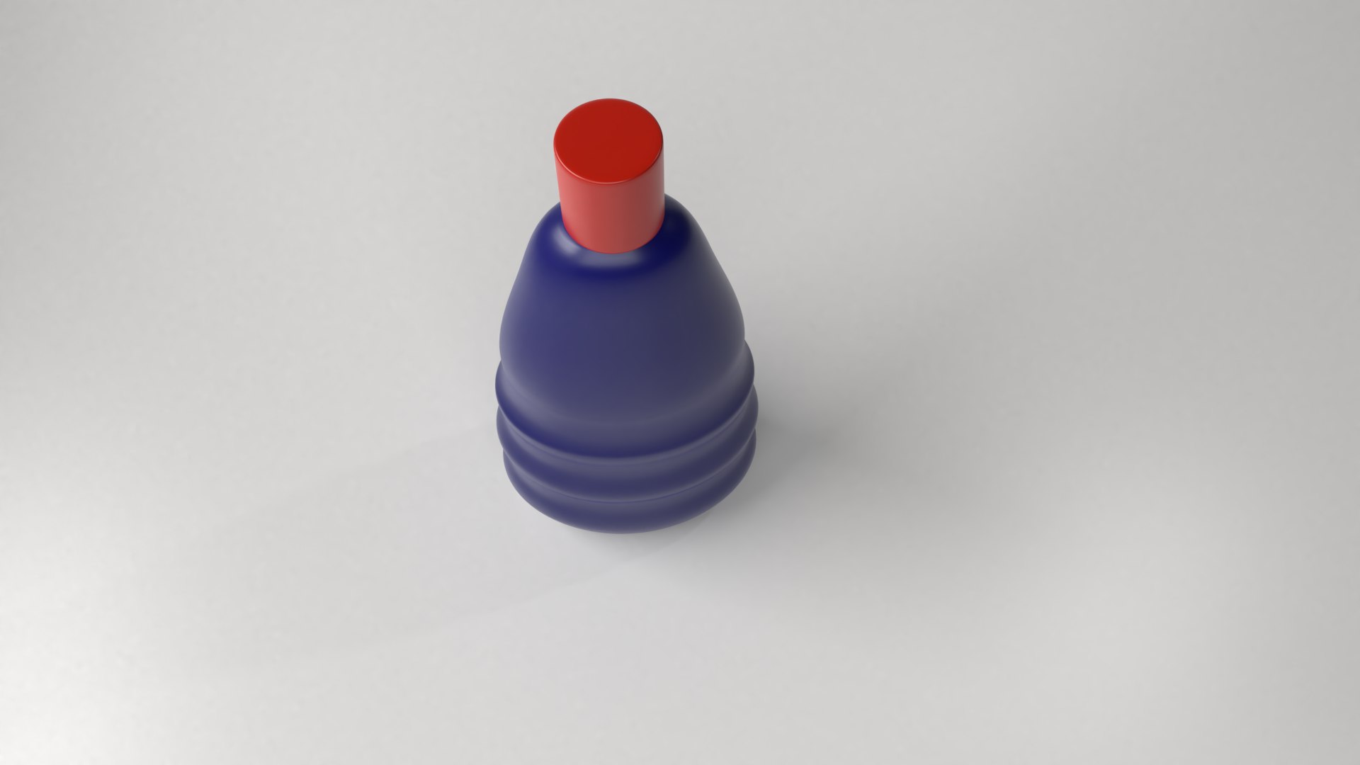 3D Model Red Plastic Shampoo Bottle - TurboSquid 1484300