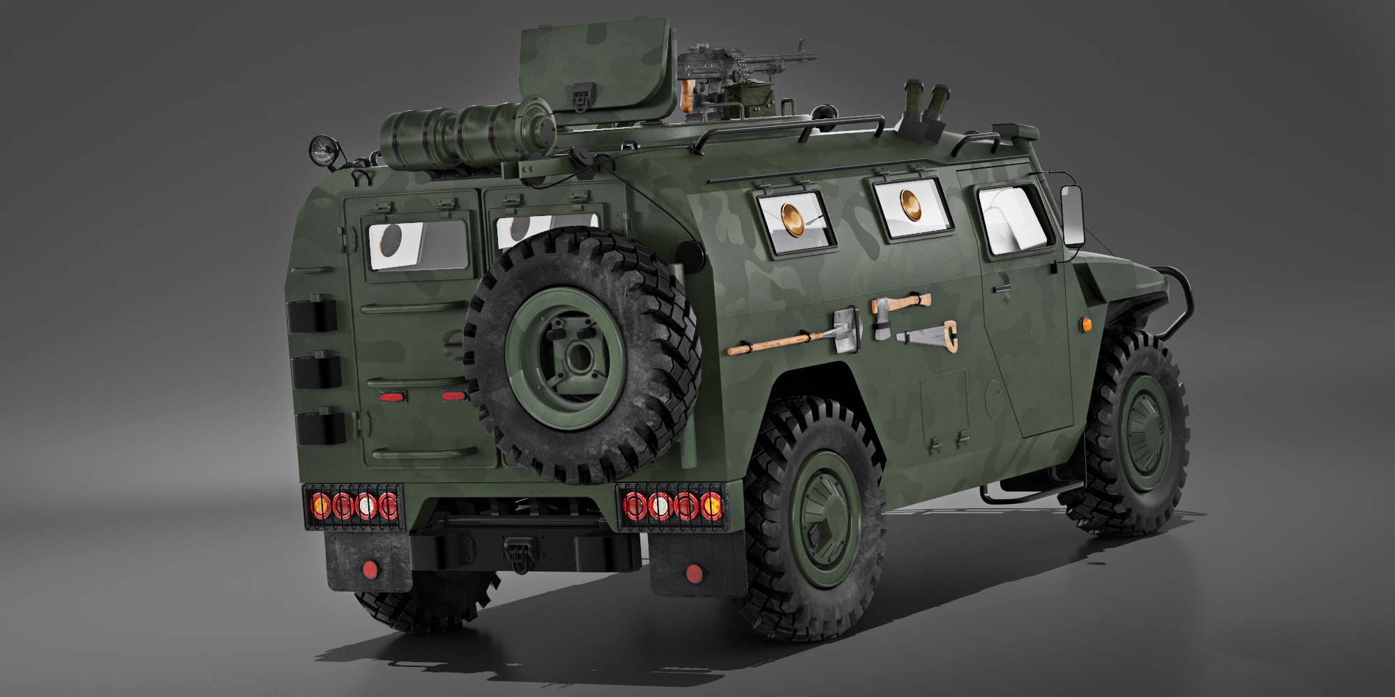3D model Gaz Tiger M 23115 2007 - TurboSquid 1891959