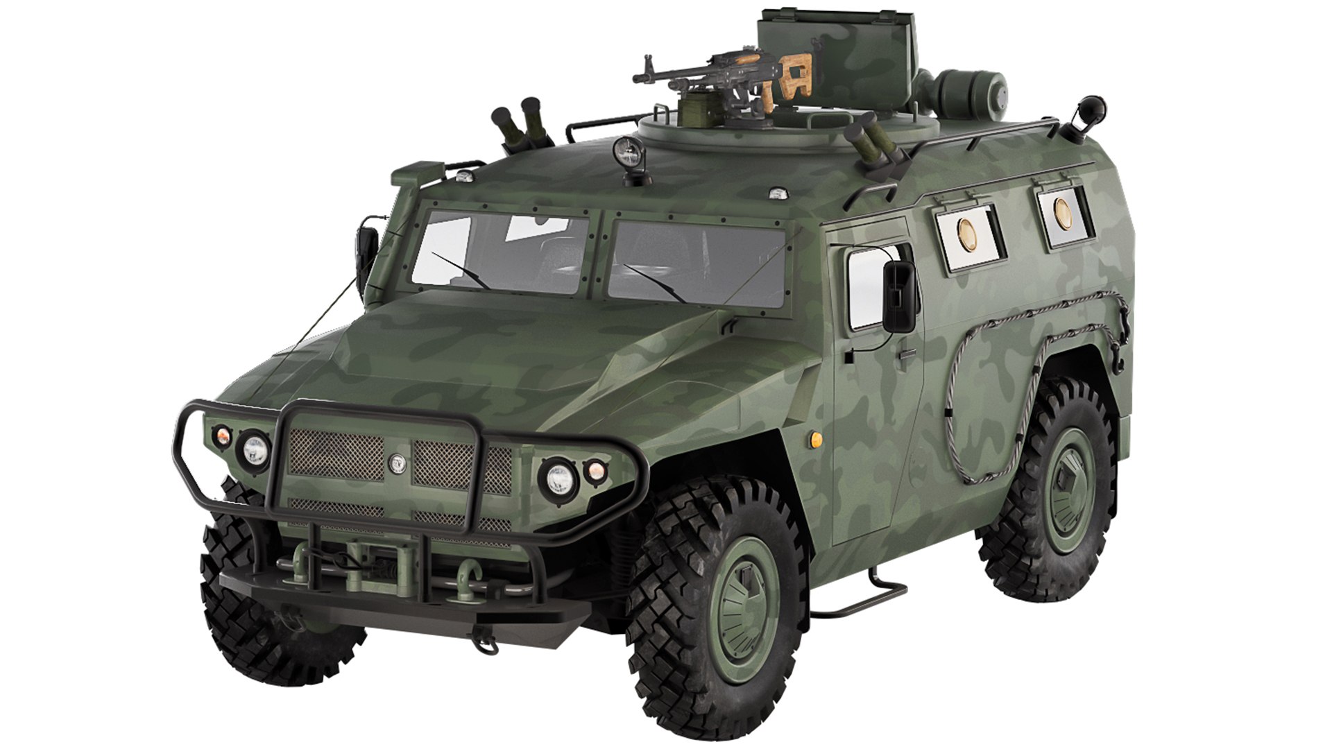 3D Model Gaz Tiger M 23115 2007 - TurboSquid 1891959