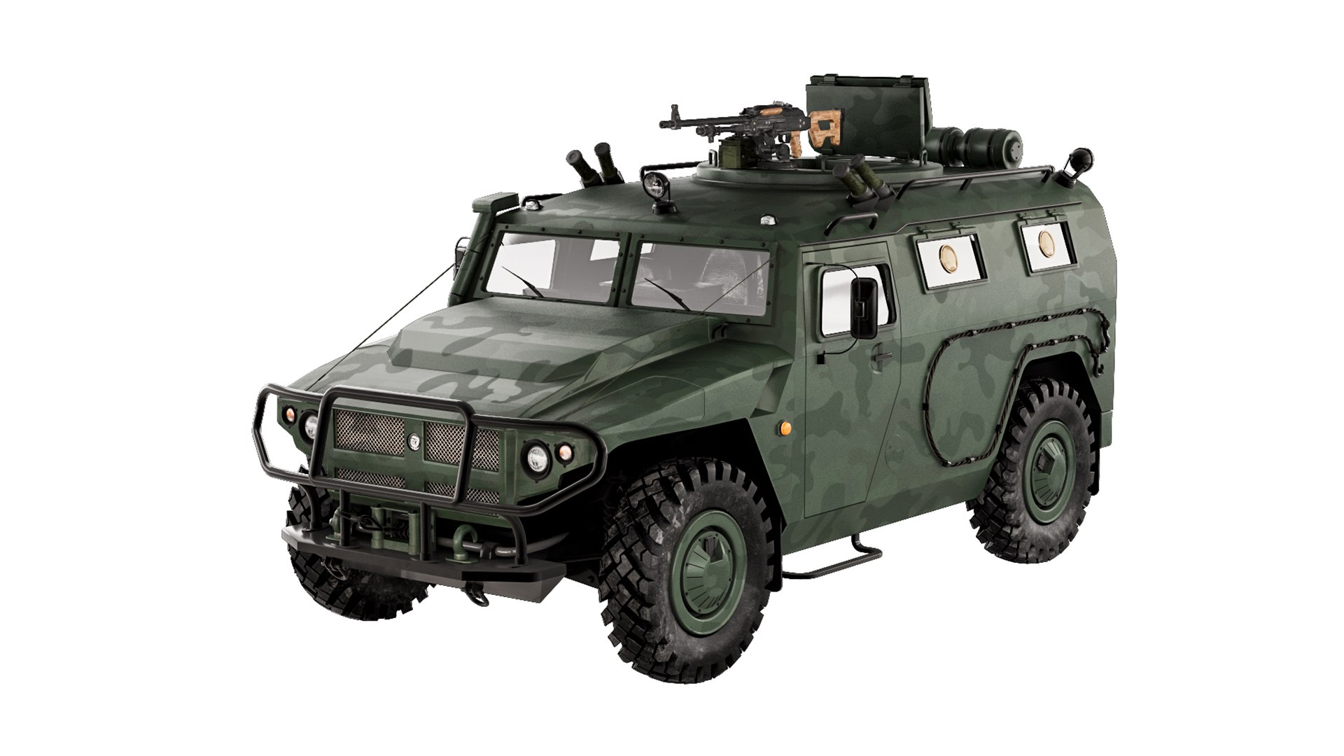 3D Model Gaz Tiger M 23115 2007 - TurboSquid 1891959