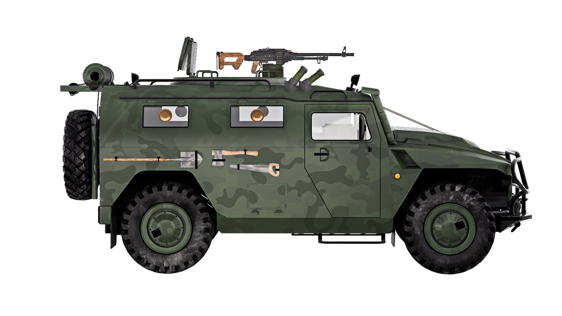 3D Model Gaz Tiger M 23115 2007 - TurboSquid 1891959