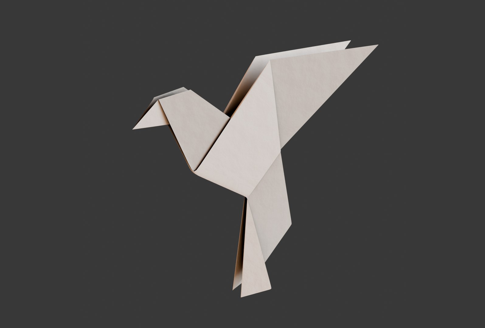 Origami Dove 3D - TurboSquid 2140276
