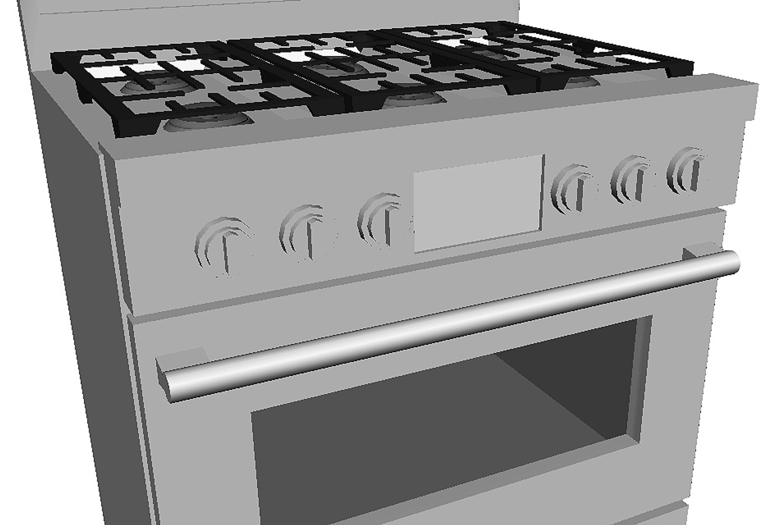 3D Gas Stove Model - TurboSquid 1259725