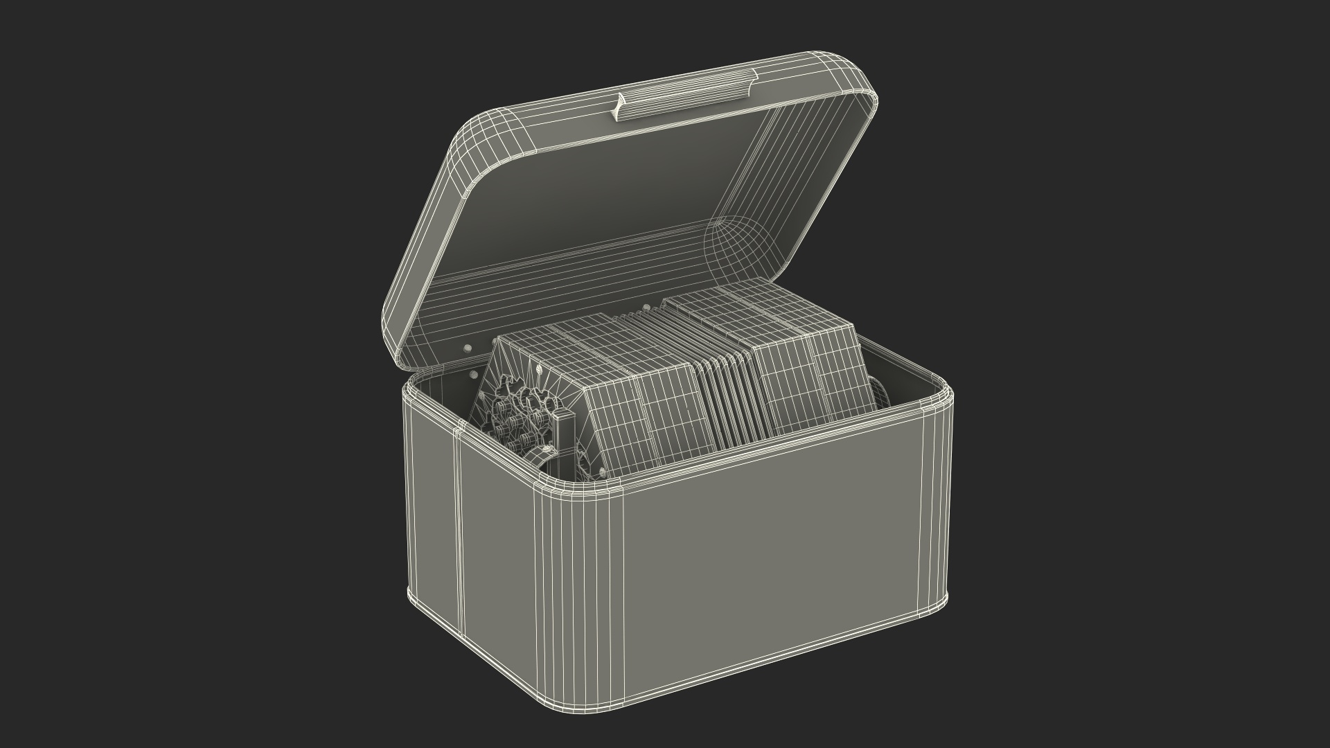 Concertina Accordion In Case 3D Model - TurboSquid 2419420