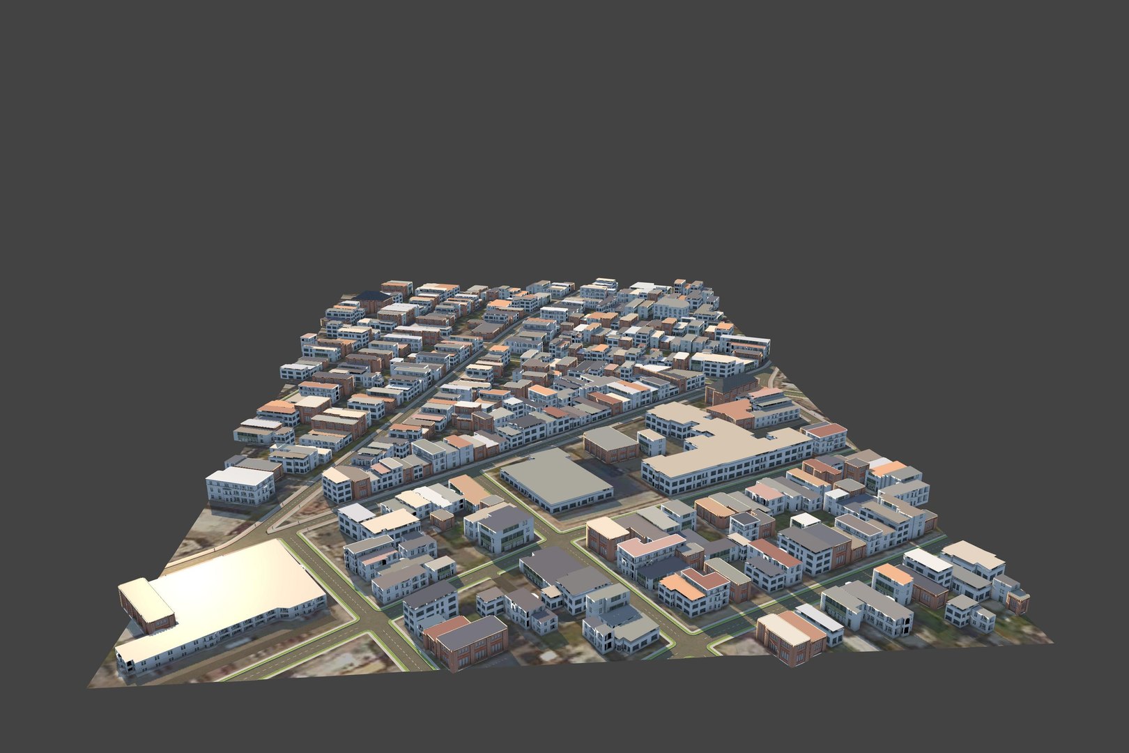 3D 3D Lifesize Textured City Model Vol 1 Model - TurboSquid 1974895