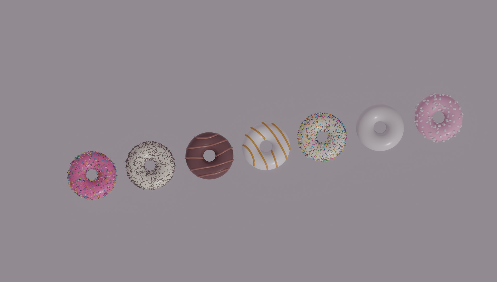 3D Doughnuts Model - TurboSquid 2058105