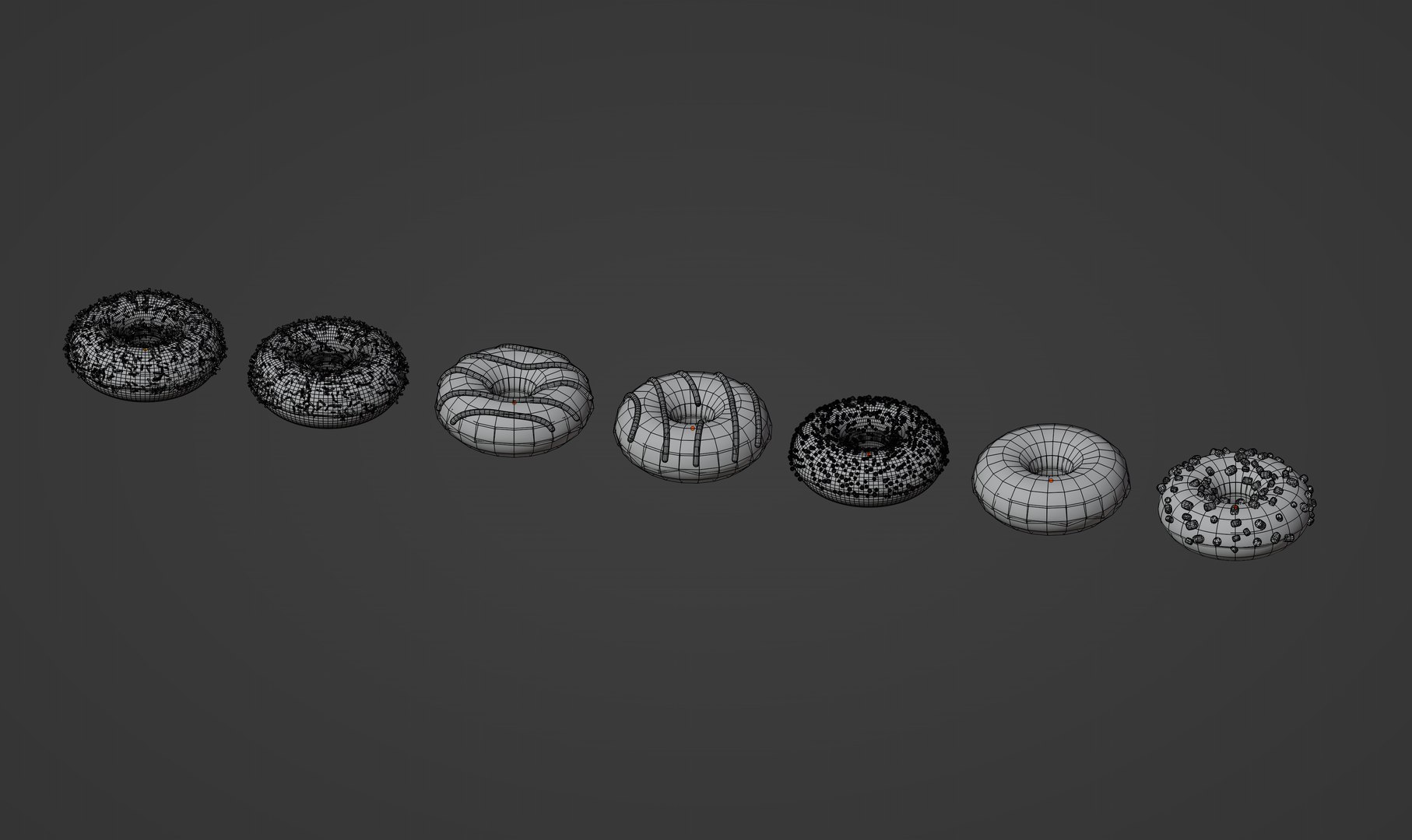 3D Doughnuts Model - TurboSquid 2058105