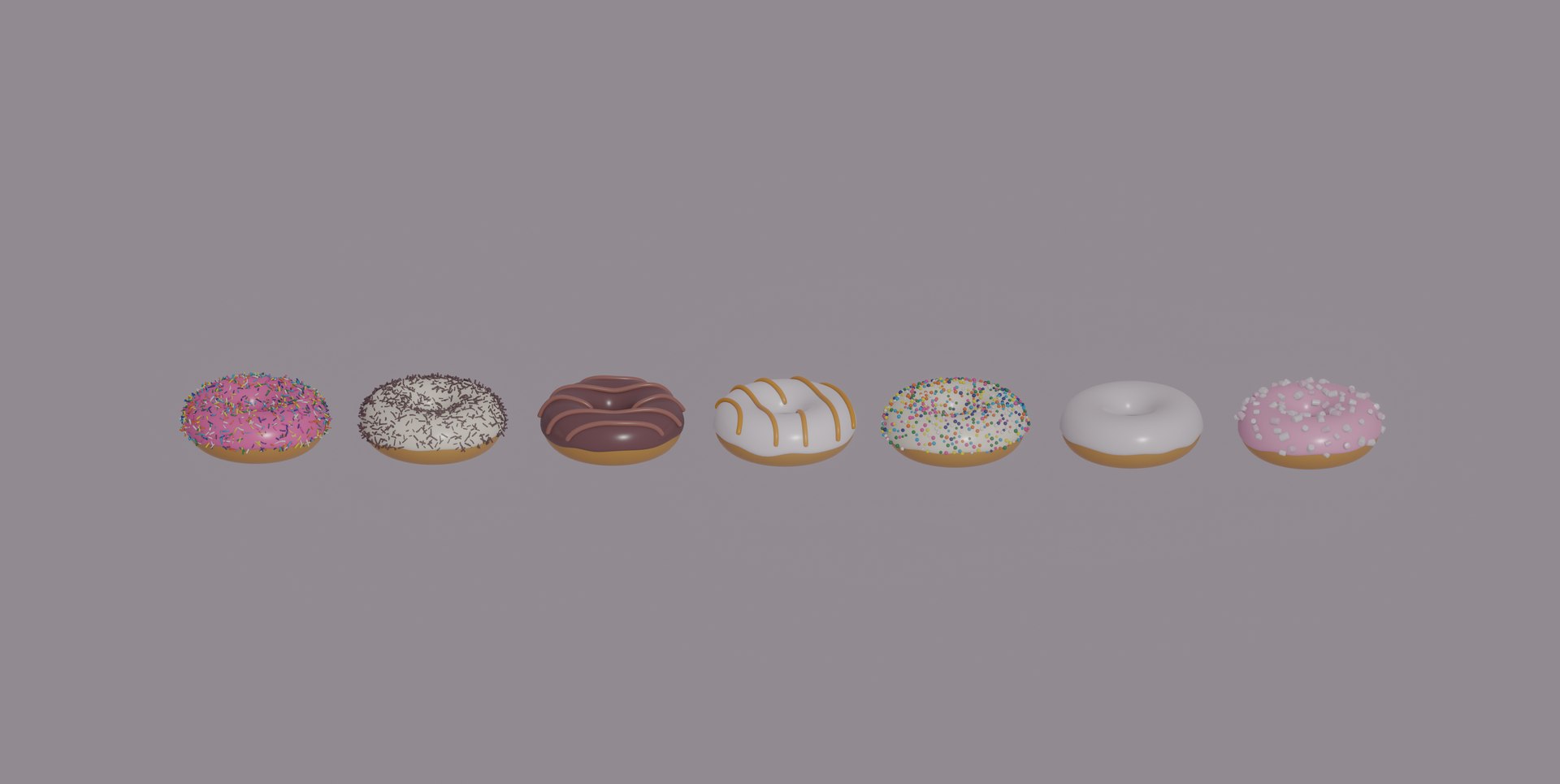 3D Doughnuts Model - TurboSquid 2058105