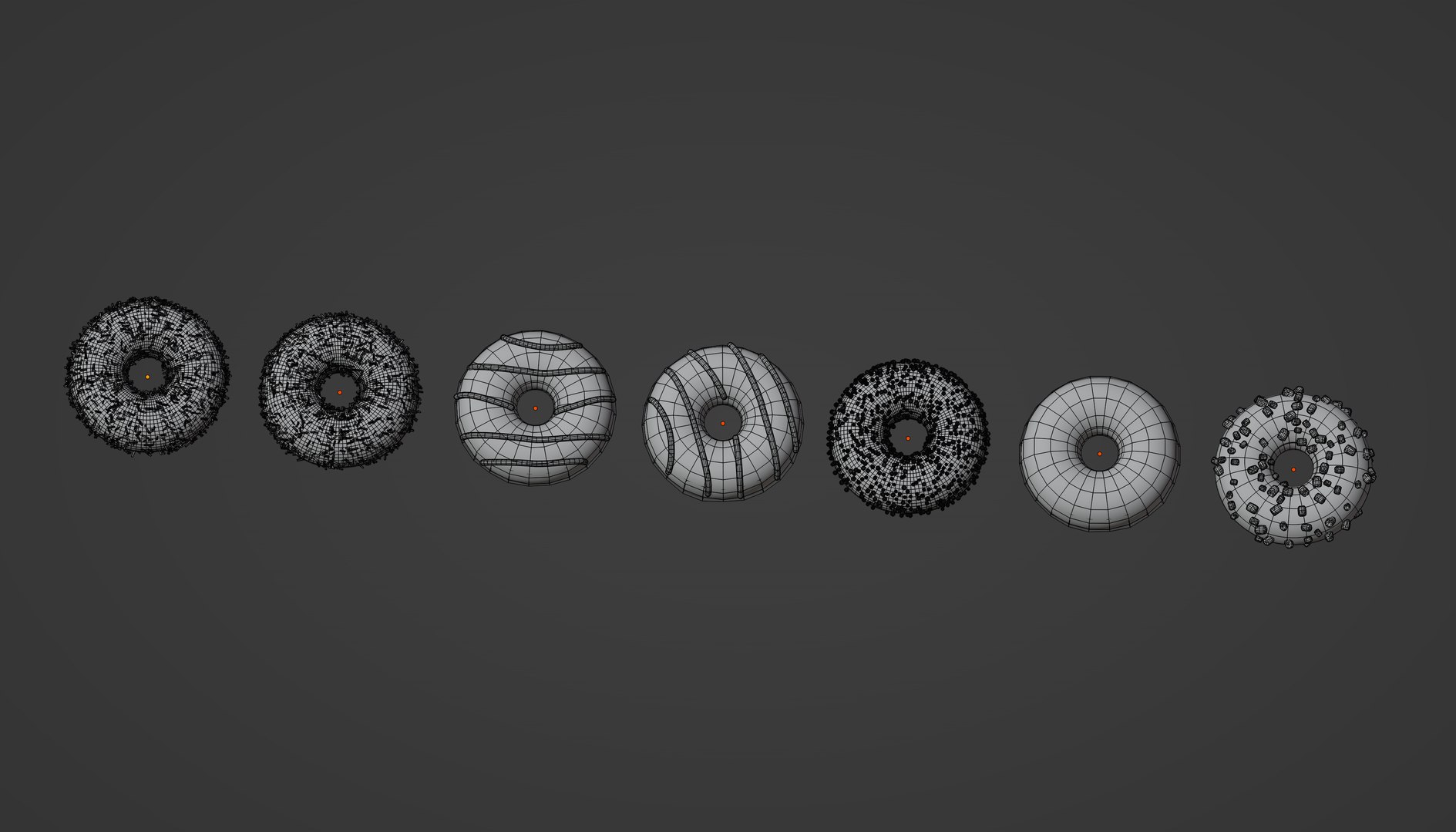 3D Doughnuts Model - TurboSquid 2058105