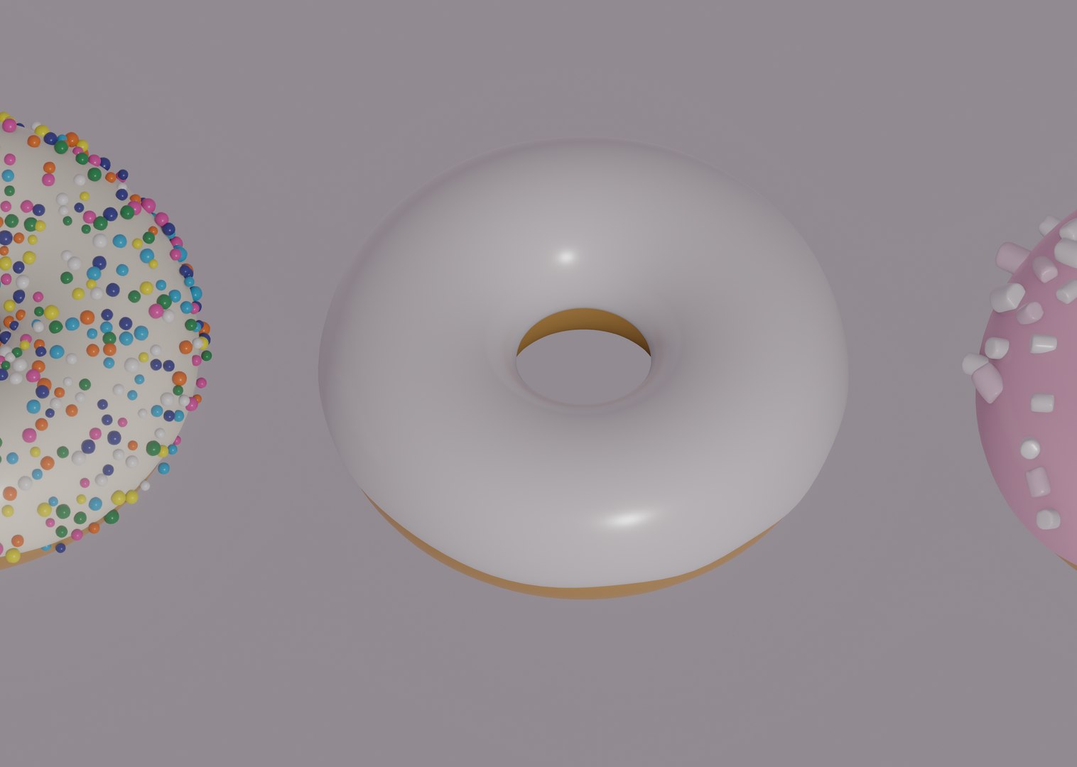3D Doughnuts Model - TurboSquid 2058105