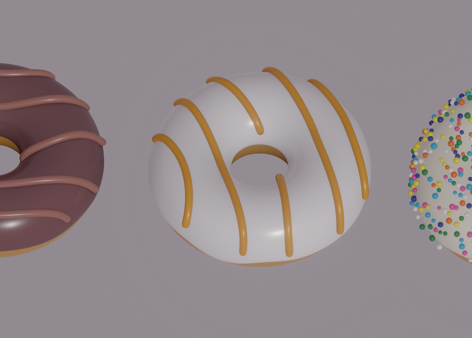 3D Doughnuts Model - TurboSquid 2058105