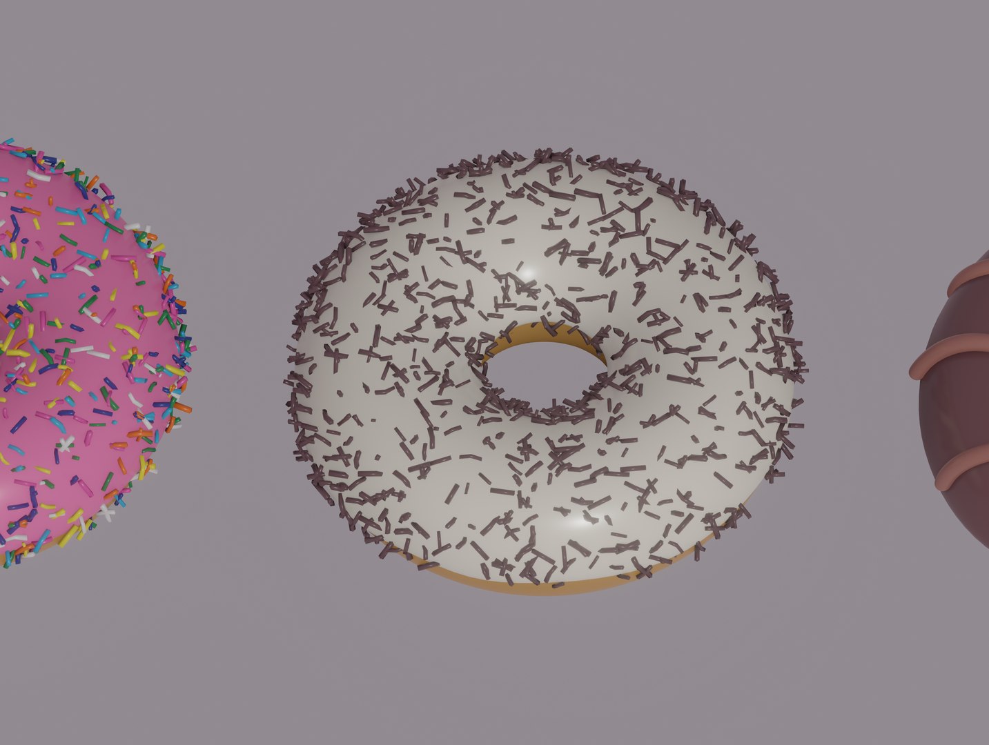 3D Doughnuts Model - TurboSquid 2058105