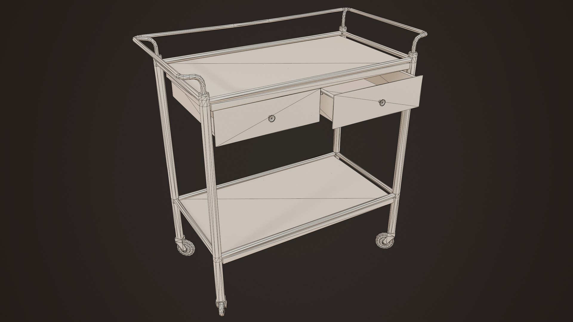 3D Model Hospital Trolley Ready Pbr - TurboSquid 1662514