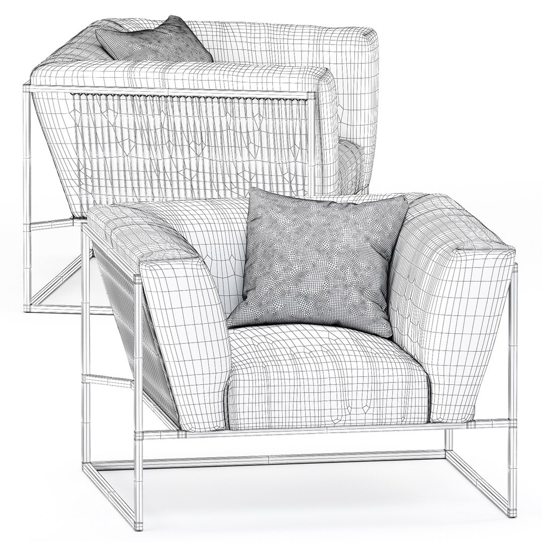 3D arpa armchair model - TurboSquid 1686033