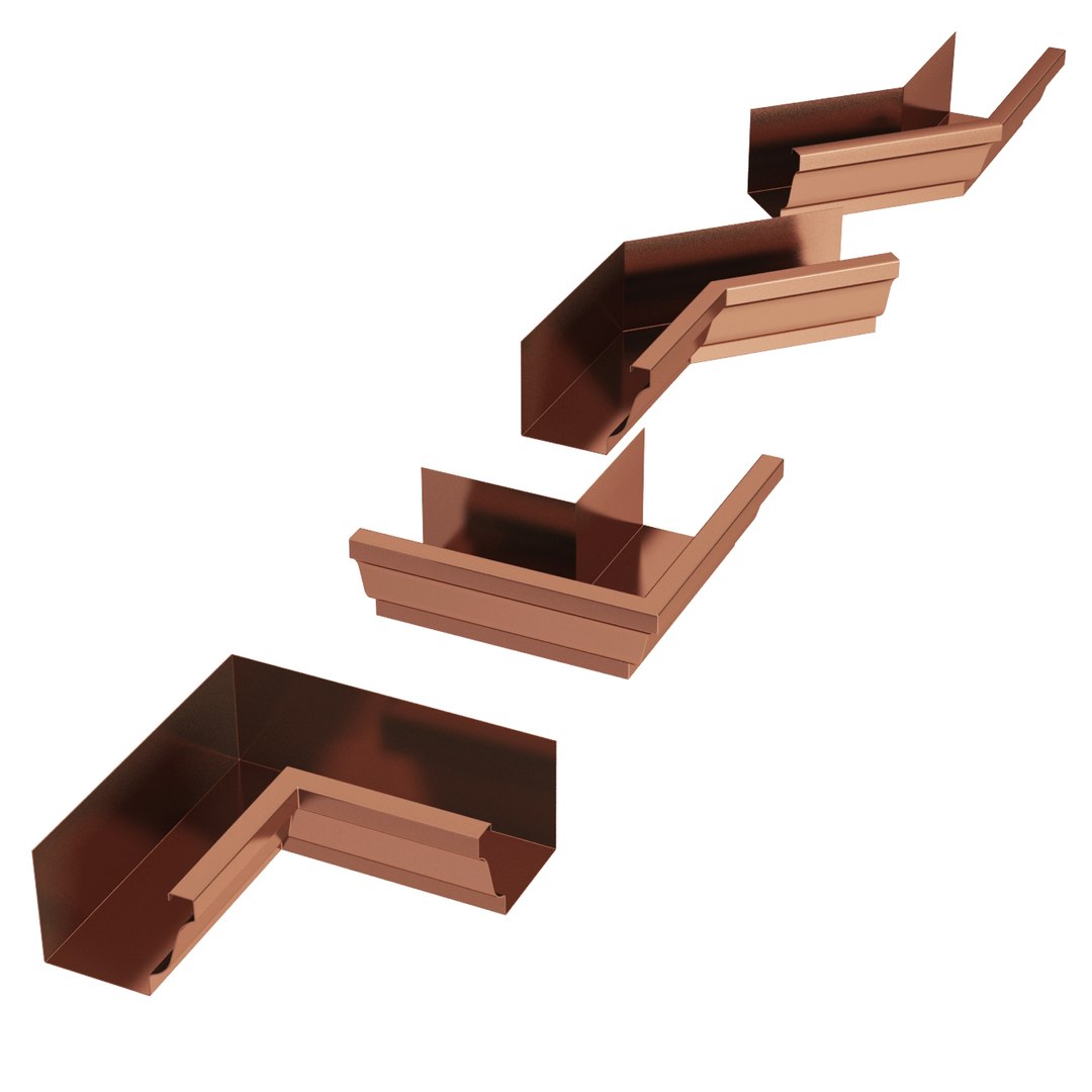 3d Gutters Rain Water Model