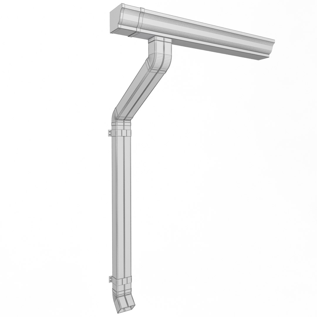 3d Gutters Rain Water Model