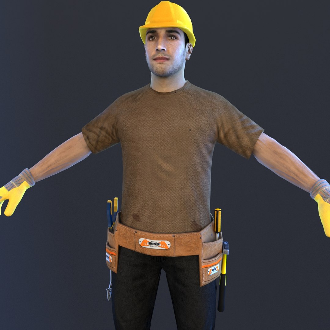 Handyman Man Model - TurboSquid 1411726
