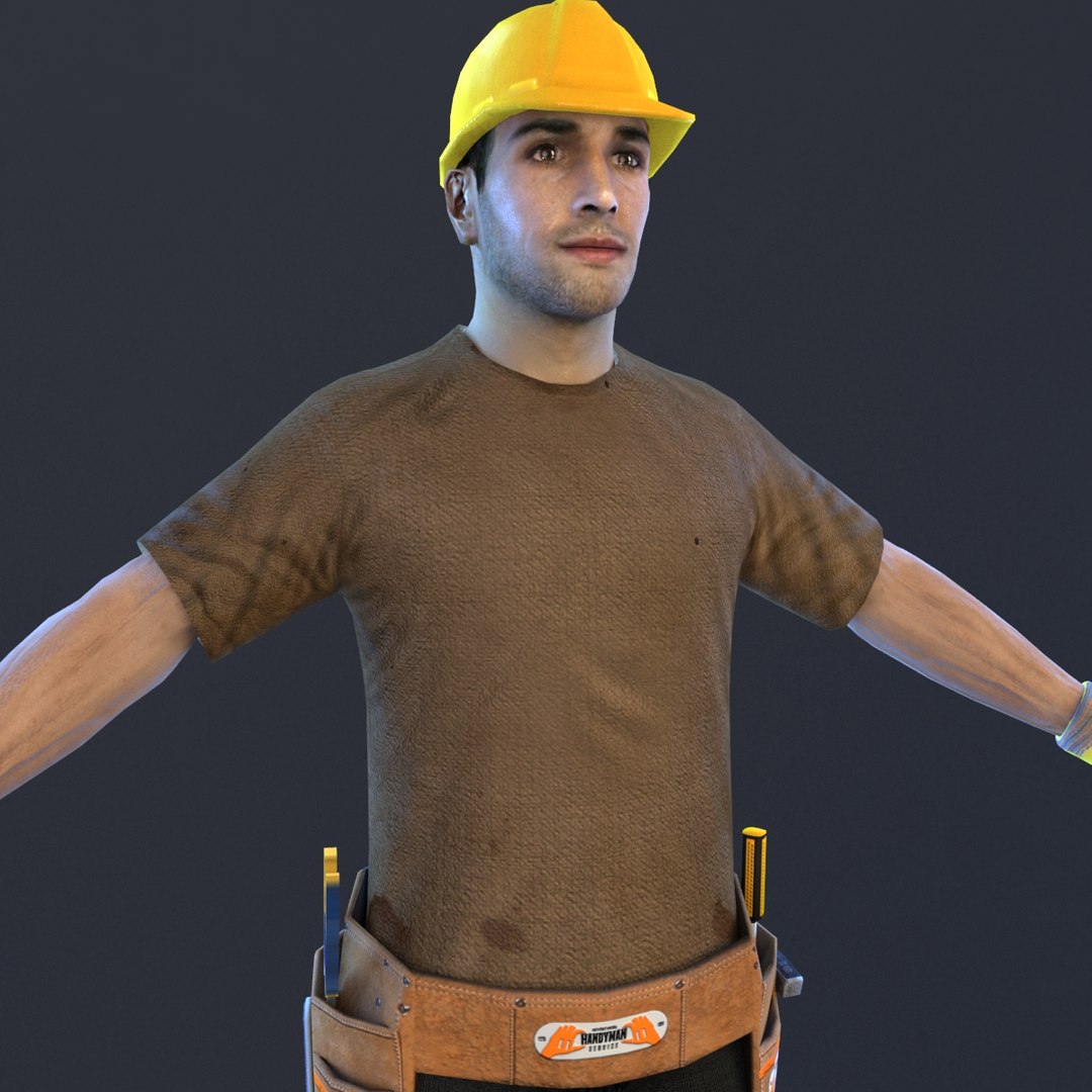Handyman Man Model - TurboSquid 1411726
