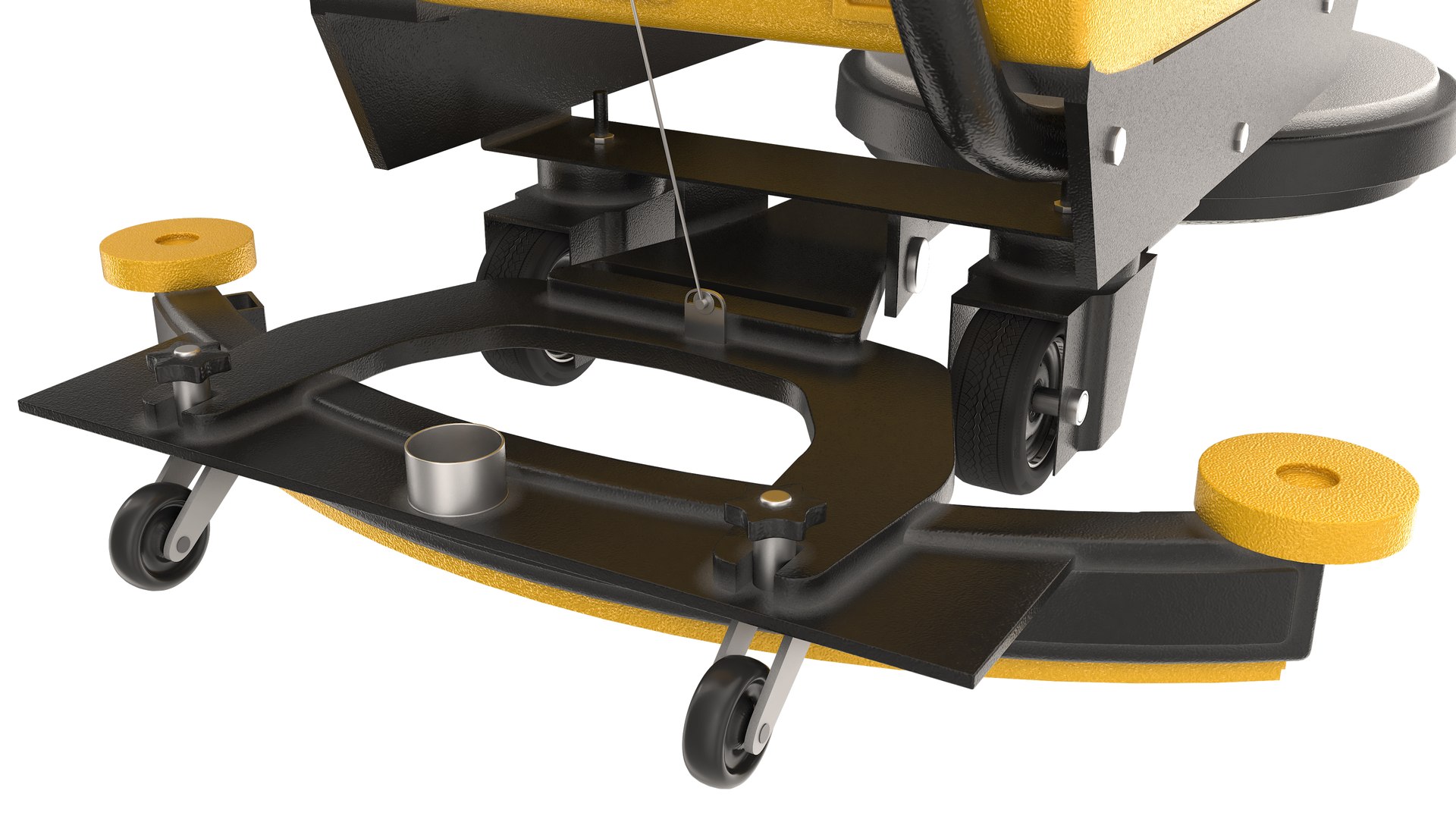 Floor Cleaning Machine Yellow Model - TurboSquid 2282656